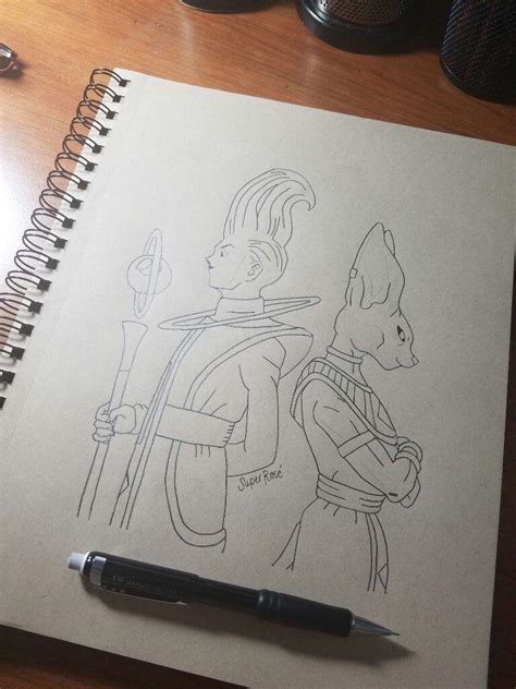 Lord Beerus And Whis Drawing Dragonballz Amino