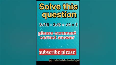 Maths Problem Mathshorts Maths Mathstricks Viral Mathshorts