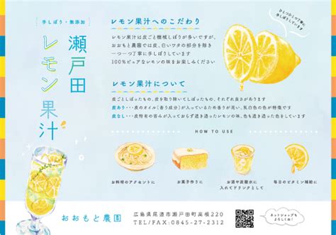 チラシデザイン（広島県尾道市 柑橘農家さま）｜yuki1029｜coconalaブログ