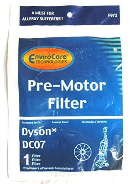 Dyson Dc07 Vacuum Genuine Rinsable Pre Motor Filter Part 904979 02
