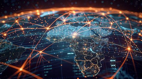 Map Of Global Distribution Hubs And Transportation Routes Supply Chain