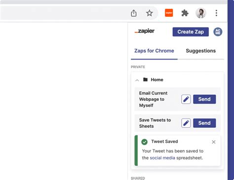 automate your work with the zapier chrome extension