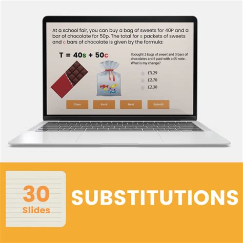 Substitution Into Formula Ks3 Digital Lesson Skoolmaths Lessons