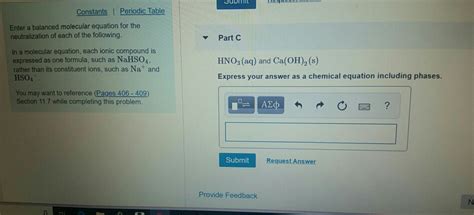 Solved Constants | Periodic Table Part A Enter a balanced | Chegg.com