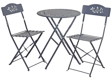 Möbelset 3 Tlg Gartenmöbel Balkonmöbel Stühle Tisch Set Eisen