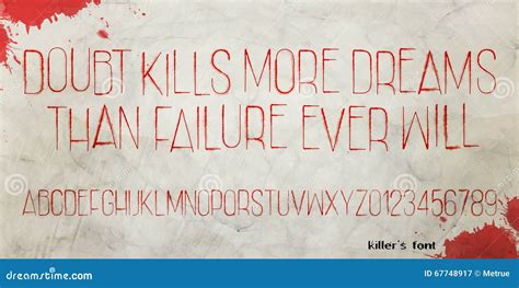 Killers Font Cartoon Vector 67748917