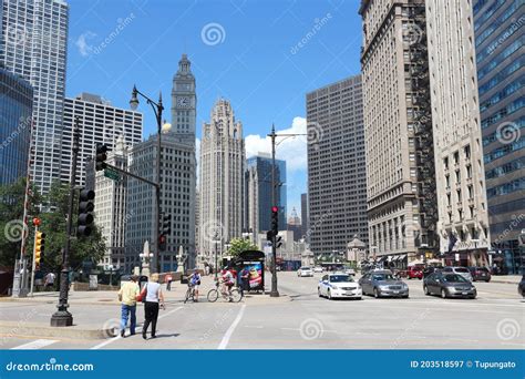Chicago City Streets Editorial Photography Image Of Architecture