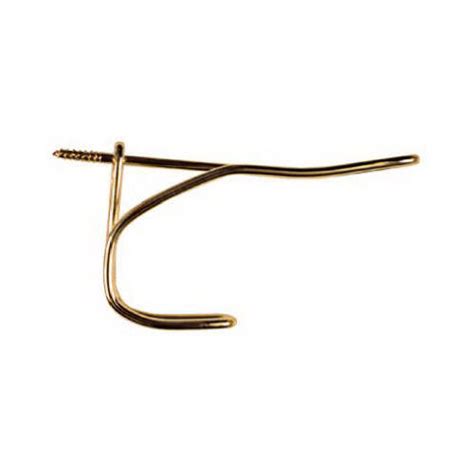 National Hardware N186 866 Coathat Hook Brass Gold Steel Wire Brass