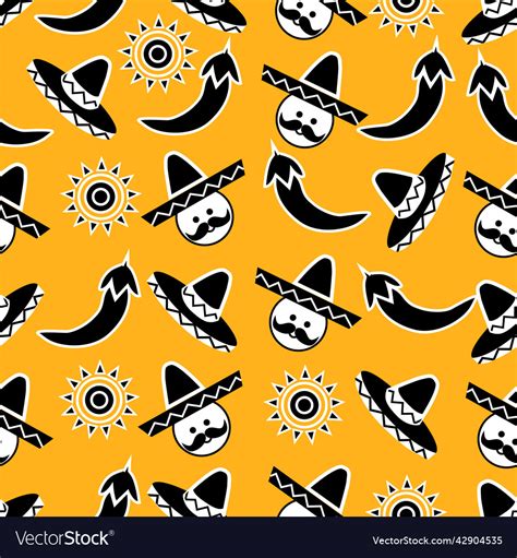 Mexican Pattern Repeatable High Royalty Free Vector Image