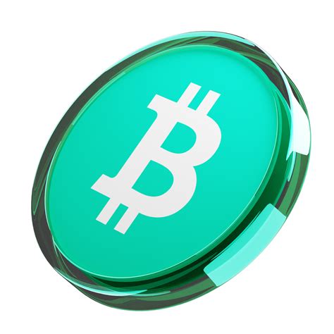 Bitcoin Cash Bch Glass Crypto Coin 3d Illustration 24092710 Png