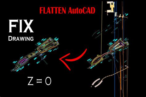 Flatten Autocad Drawings Z Value To By Chamarawaduge Fiverr