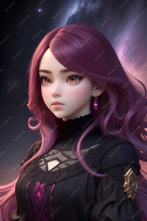 Premium Ai Image Beautiful Cute Pretty Young Girl 3d Illustration