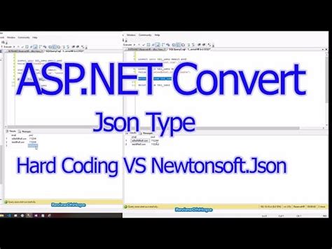 ASP Net Convert Json To Datatable ระหวาง Newtonsoft Json VS Hard