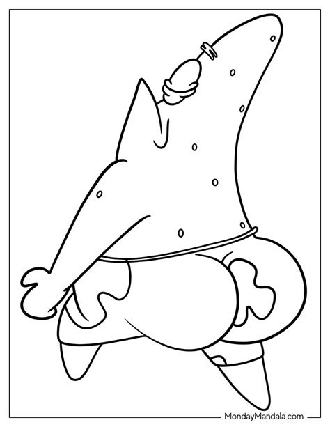 22 Patrick Star Coloring Pages Free Pdf Printables