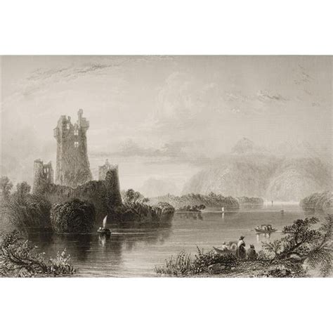 Ross Castle County Kerry Killarney Ireland Drawn By Whbartlett Engraved By C Cousen From The