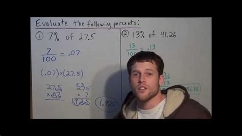 Finding Percents Without A Calculator Youtube