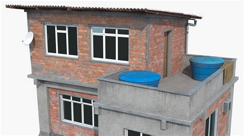 Messy Brazilian Favela Shack Old 3d Model 89 Gltf Obj Ma Max