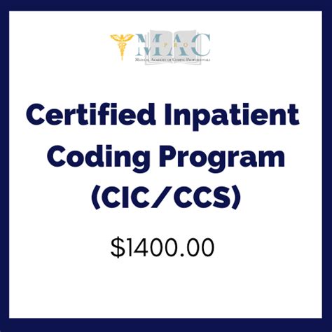 certified inpatient coding program cic™ ccs™ mac pro