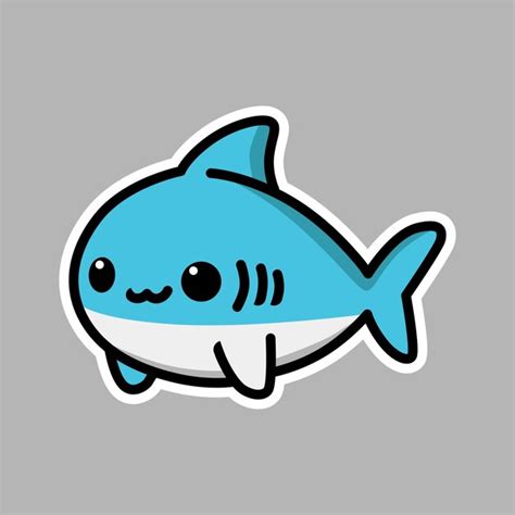 Shark Sticker Vectors And Illustrations For Free Download