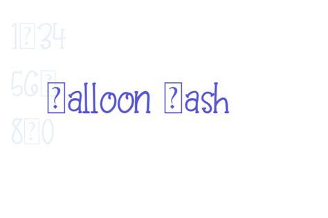 Balloon Bash Font Free [download Now]