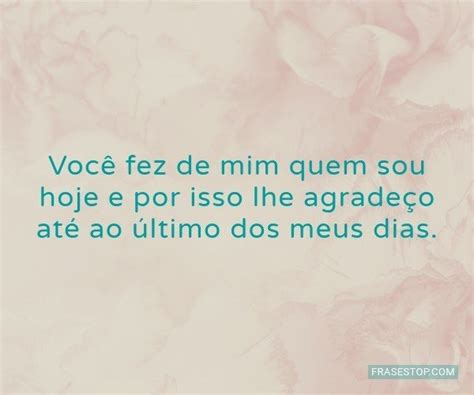 Você Fez De Mim Quem Sou Hoje E Por Isso Lhe Frasestop