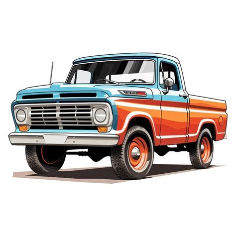 Premium Ai Image Vintage Classic Truck Aged Glory