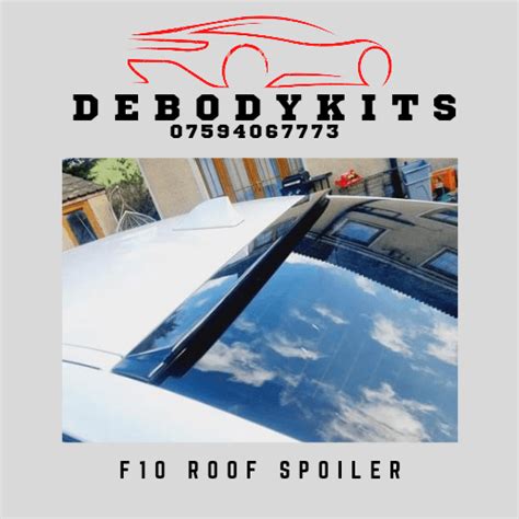 Bmw 5 Series F10 Roof Spoiler Gloss Black