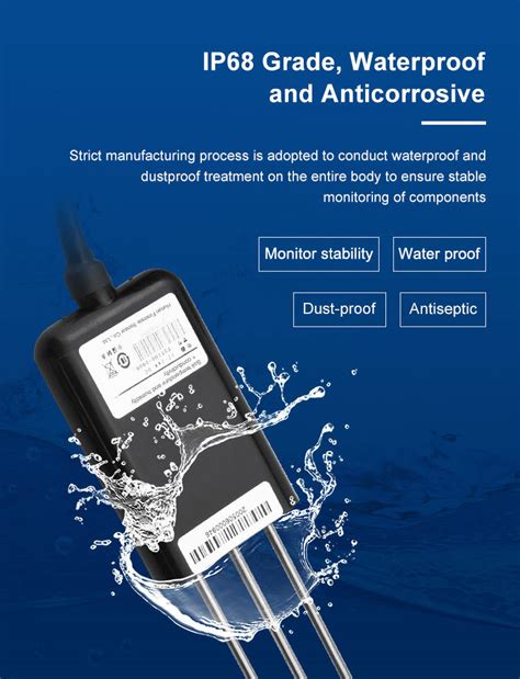 FST100 2006 Soil Moisture And Temperature Sensor And Conductivity Greenhouse Soil Moisture