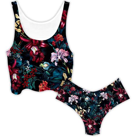 Dark Path Crop Top And Booty Shorts Combo Iedm