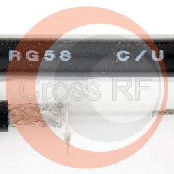 RG-58C/U cable assembly [RG58] - $12.00 : Cross RF, RF and Microwave ...