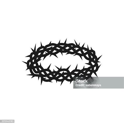 추상적 인 타원형 검은 프레임은 날카로운 덩굴 가지 벡터 일러스트 레이 션으로 만들어졌습니다 가시에 대한 스톡 벡터 아트 및 기타 이미지 Istock