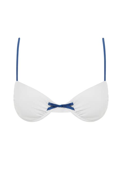 Jeanie Bikini Top White With Jéan