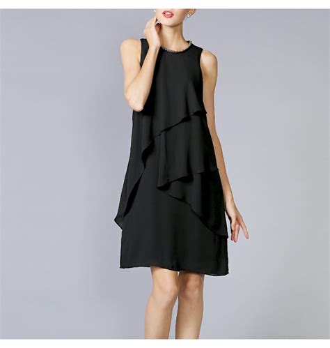 더클라워 인기신상 여성 여름 세련된 보석넥 레이어 쉬폰 민소매 원피스~3xl 티몬