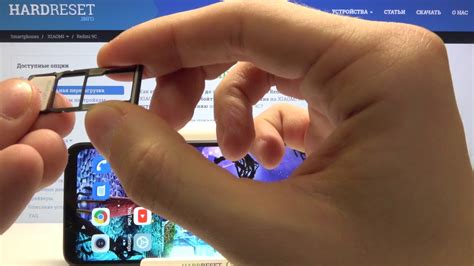 Как вставить Sim карту и карту памяти в Redmi 9c Установка симки и флешки в Redmi 9c Youtube