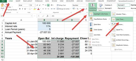 Excel Negative Numbers In Red Or Another Colour • Za