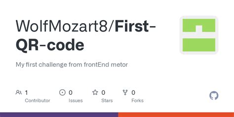 Github Wolfmozart8first Qr Code My First Challenge From Frontend Metor