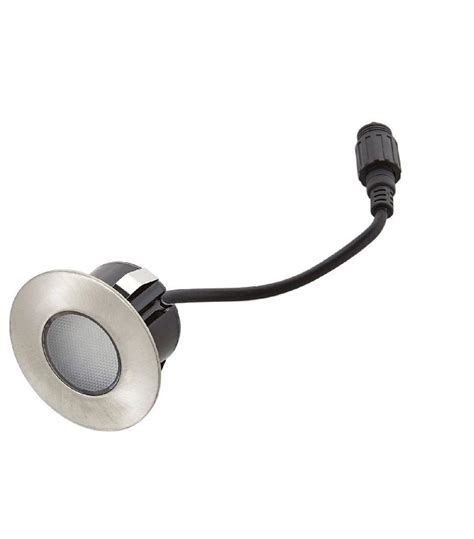 MINI SPOT ENCASTRABLE ROND 7 5CM INOX MINI DECK LIGHT 2W LED INTEGRÉS