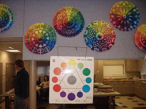 Art I Color Wheel Project School Art Projects Middle School Art