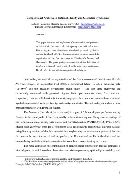 Compositional Archetypes National Identi Pdf Pdf Mode Music Recorder Musical Instrument