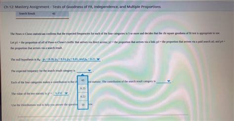 Solved 1 Goodness Of Fit Tests Multinomial Population