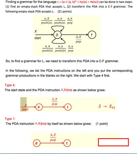 finding a grammar for the language l fw e {a na we