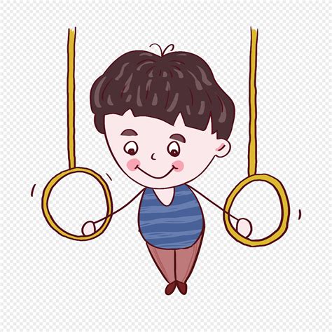 體育運動體操運動psd圖案素材免費下載，可愛卡通圖片，尺寸2000 × 2000px Lovepik
