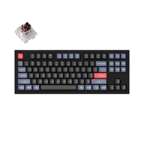 Геймърска Механична клавиатура Keychron V3 TKL Knob QMK Carbon Black