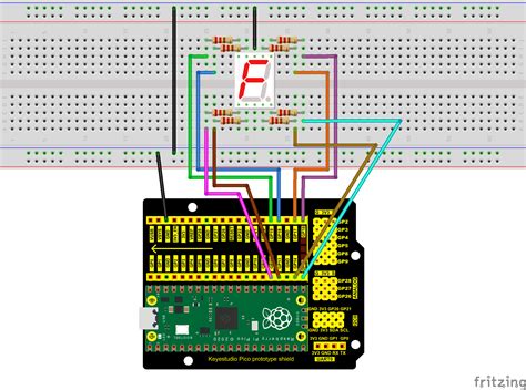 Project 08 1 Digit Digital Tube — Raspberry Pi Pico Learning Kit
