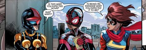 Ms Marvel Nova And Spiderman