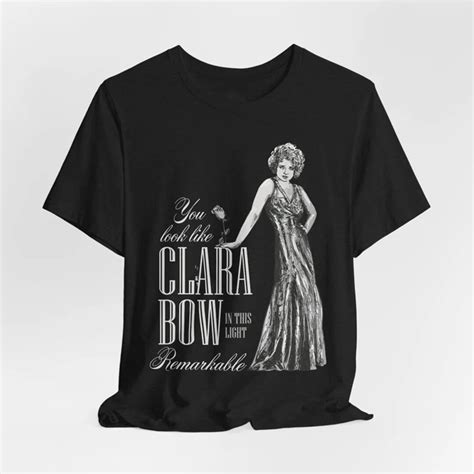 Clara Bow Ttpd Tribute Tee You Look Like Clara Bow Art Deco Long
