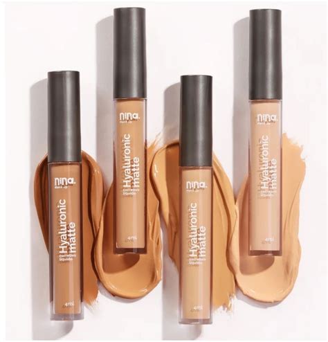 Corretivo Líquido Hyaluronic Matte Nina Makeup