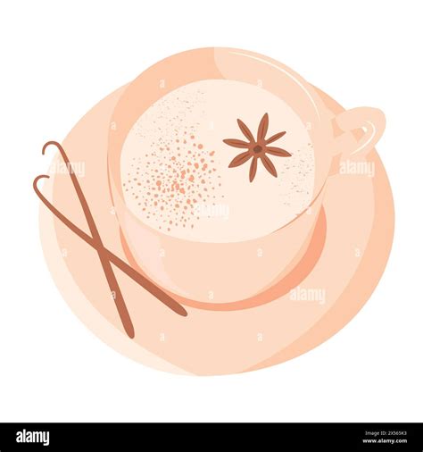 Tea Or Chai Vector Illustration Hot Beverage Flat Icon Isolated On