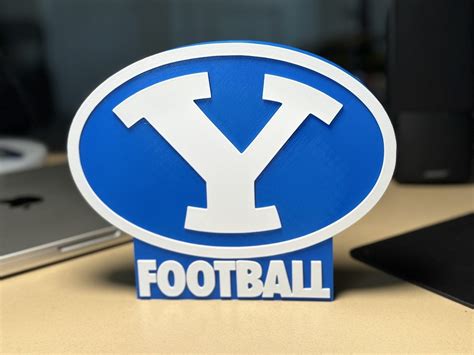 Free 3d File Byu Football Logo 🏈・3d Printing Template To Download・cults