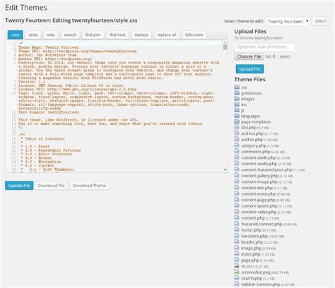 Wordpress Code Editor Enhancement